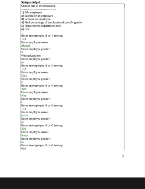 Solved Q3 Given The Following Class Employee Public Class