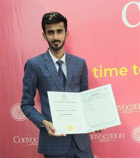 muhammad dawood on linkedin convocation2023 superioruniversity