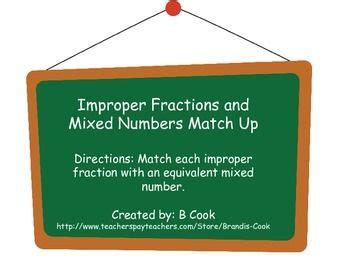 Mixed Numbers Improper Fractions