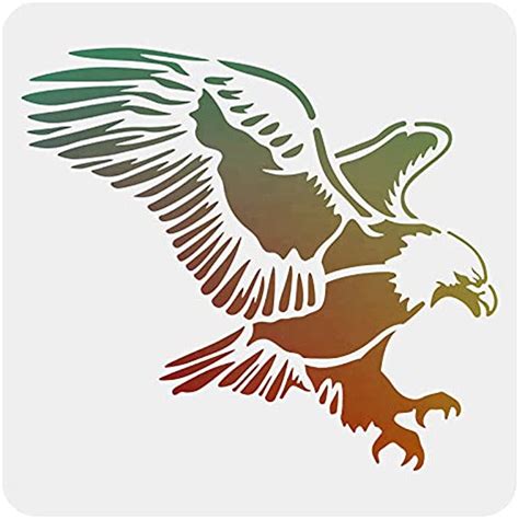 Eagle Stencil Decoration Template 11 8x11 8 Inch Plastic Eagle Drawing
