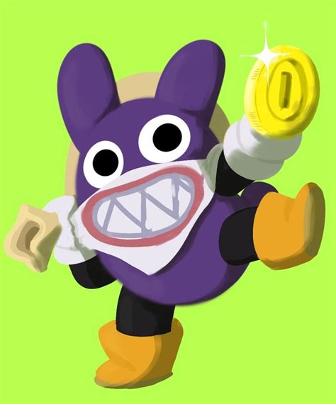 Nabbit💰 Mario Nabbit Mario Birdo Fanart Purple Nintendo Characters