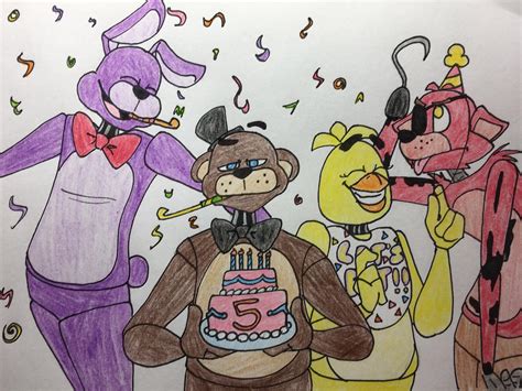Happy 5th Birthday Five Nights At Freddys By Greenjelly 12 On Deviantart
