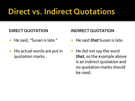 Indirect Dirty Quotes