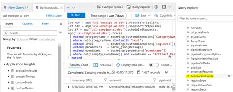 Azureportal App Insights Logs My Kusto Function Not Displayed In