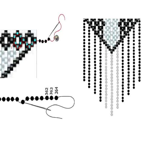 Beading Tutorial Pdf Beading Pattern Pdf Necklace Kerchie Inspire
