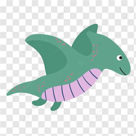 Cute Dinosaur Pteranodon Pterodactyl Cartoon Illustration Cute