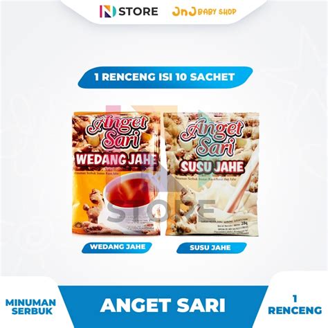 Jual Anget Sari Wedang Jahe Susu Jahe Jahe Jeruk Nipis 1 Renceng Isi 10 Sachet Shopee Indonesia