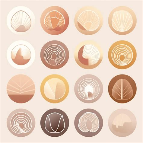 Premium Photo A Collection Of Buttons With A Leaf Pattern