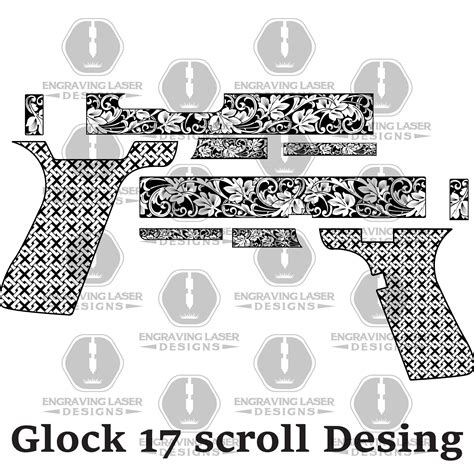 Engraving Laser Designs Glock 17 Scroll Desing Inspire Uplift