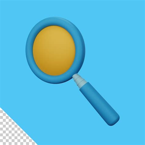 Premium Psd 3d Rendering Search Isolated Useful For User Interface