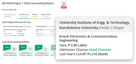 JEE Main Architecture Paper College Predictor Predict Your College