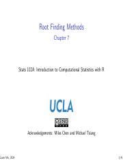 Root Finding Methods Bisection More In Computational Stats Course Hero