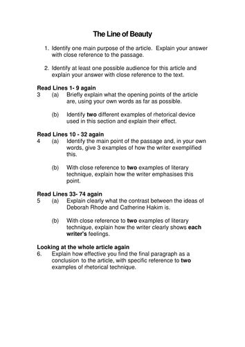 New Higher Scotland Various Reading For Understanding Analysis