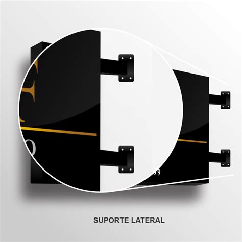 Placa Em Acm Dupla Face Com IluminaÇÃo Interna Intercopy