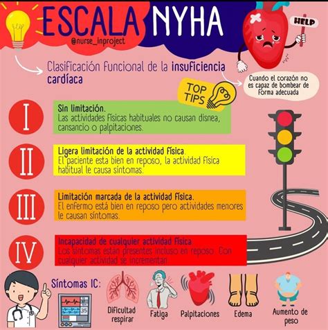 Escala Nyha Para La Clasificación Un Enfermero Curioso
