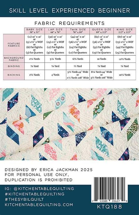The Sybil Quilt Pattern G Ktq 188 By Kitchen Table Quilting