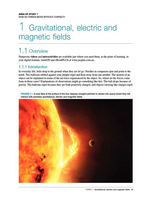 C 01 Gravitational Electrical And Magnetic Fields Pdf Electric Charge Field Physics
