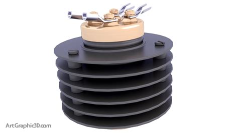 Electrical Capacitor 3d Model Download