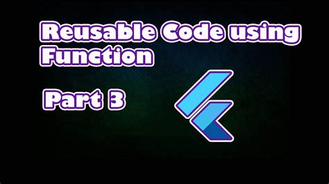 Reusable Code Using Function With Setstate Part 3 Youtube