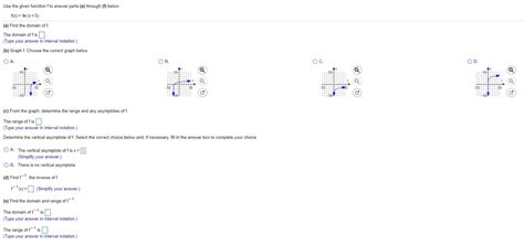 solved use the given function f to answer parts a through