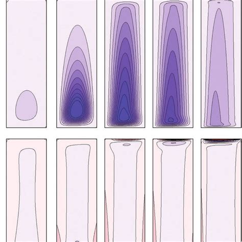 Contours Of The Computed Vortex Lines Rv Top Row Streamlines C