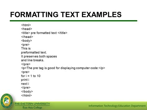 text examples