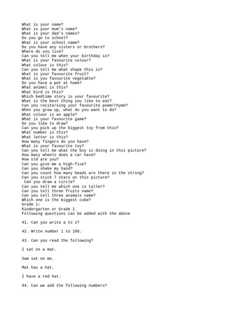 interview questions pdf