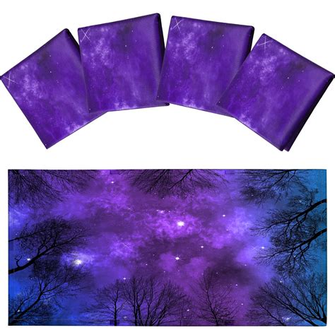 Hortsun 4 Pack Fluorescent Light Covers Fluorescent Ceiling Shade Panel Magnetic Light Cover