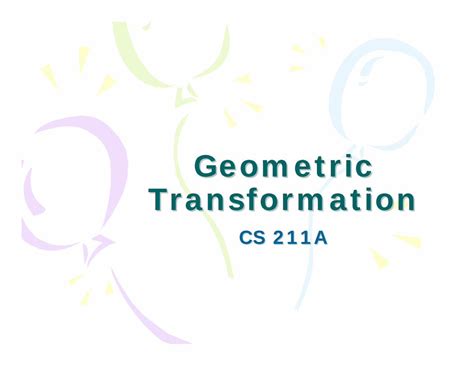 pdf geometric transformationmajumder vc new lectures geom pdf if
