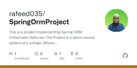 Github Rafeed035springormproject This Is A Project Implementing