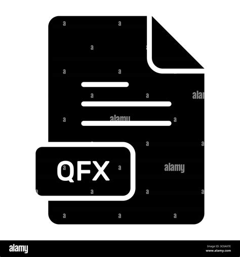 An Amazing Vector Icon Of Qfx File Editable Design Stock Vector Image And Art Alamy