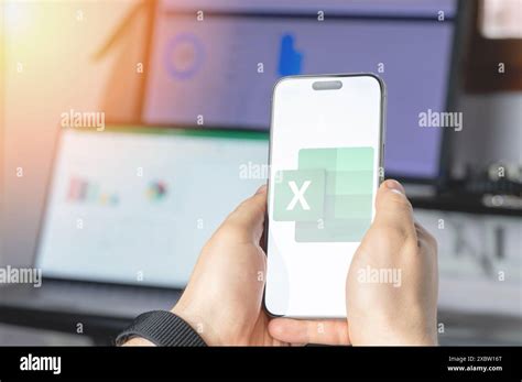 New York Usa June 6 2024 Microsoft Excel Service On Smartphone