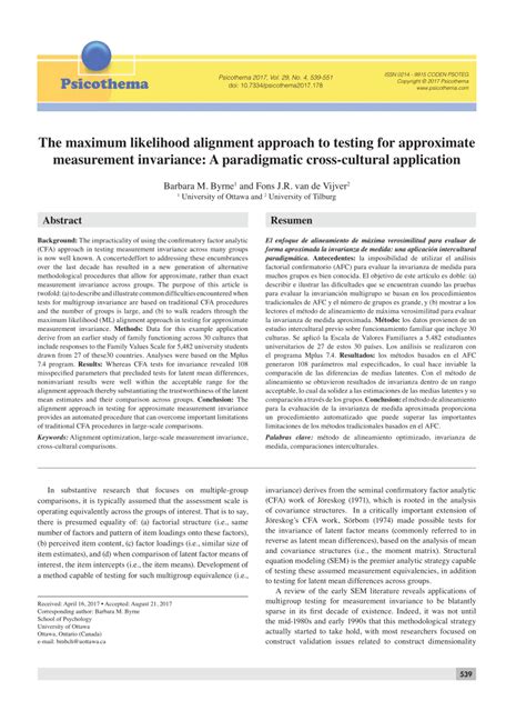 pdf the maximum likelihood alignment approach to testing for
