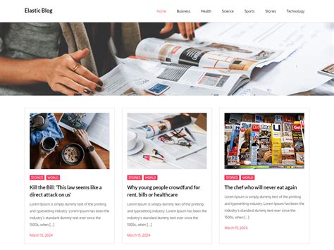 elastic blog creativ themes
