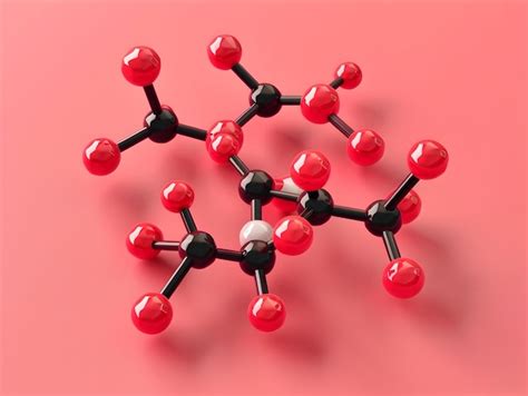 분자 또는 원자 분자 구조 구조적 화학 공식 프리미엄 Ai 생성 이미지