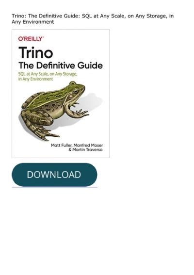 [epub] download trino the definitive guide sql at any scale on any