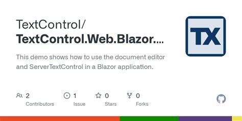 GitHub TextControl TextControl Web Blazor LoadSave This Demo Shows How To Use The Document