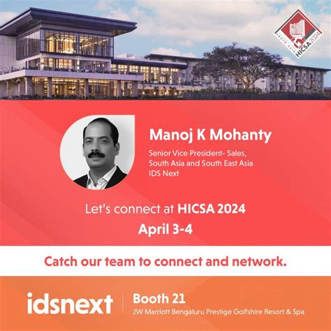 Ids Next Business Solutions Pvt Ltd On Linkedin Idsnext Hicsa2024 Hospitalitytech