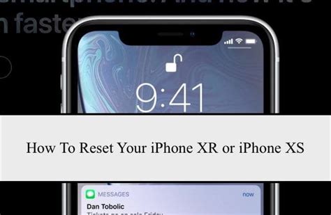 How to Reset iPhone XR or iPhone XS - AppleToolBox