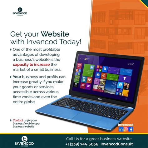 invencod consult on linkedin websitedesign business