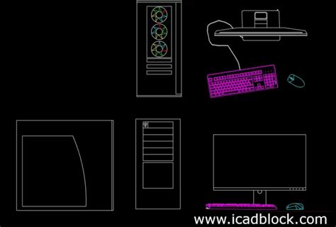 Computer CAD Block In Plan And Elevation ICADBLOCK