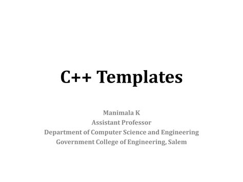 41 C Template For Engineering Course Learn Easily Ppt