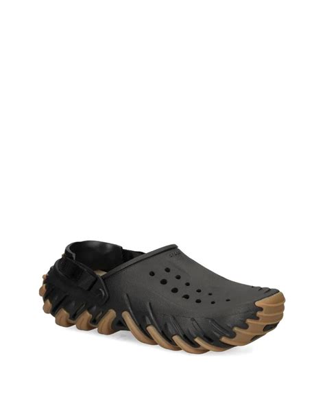 Crocs™ Perforated Sole Heel Strap Clog Sandals In Black For Men Lyst