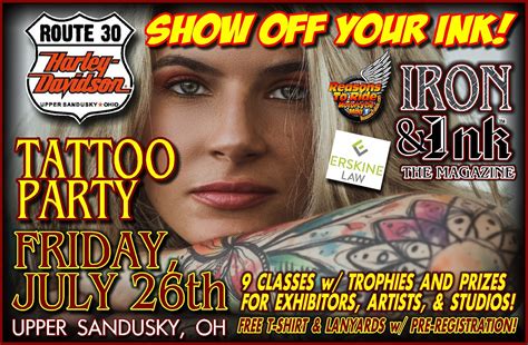 Iron And Ink Tattoo Party At Route 30 Harley Davidson