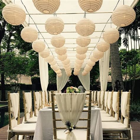 Chinese Lanterns Wedding Summer Tables 30pcs Chinese Paper Lantern