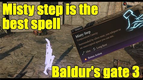 Baldurs Gate 3 Misty Step Is The Best Spell Redux Youtube