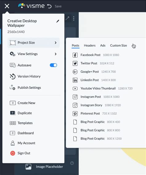 How To Resize Your Projects In Visme Visme