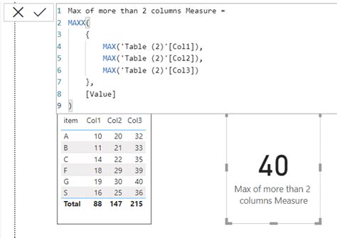 Power Bi Max Columns In Table Printable Forms Free Online