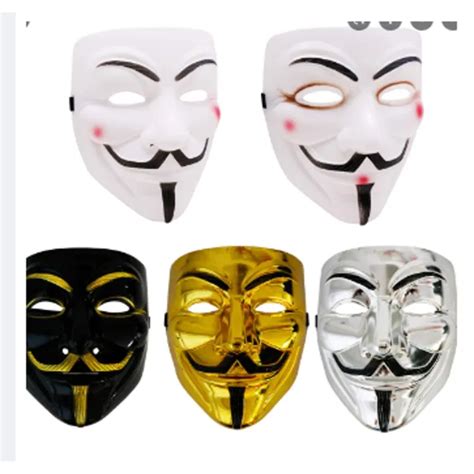 Halloween Vendetta Masquerade Horror Mask Hacker Malefemale V Character Vendetta Mask Darazpk