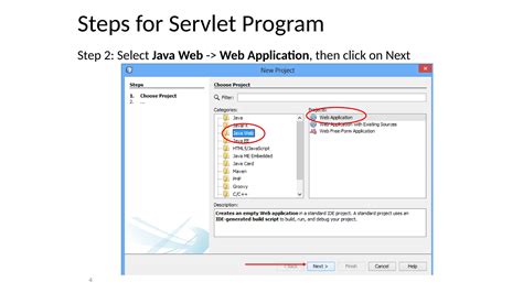 Servlet Running Stepspptx Advance Java Unit2 Ppt